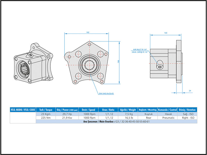 Power Take Off - PTO - Suction Fittings - Speed Sensor - AntiShock ...